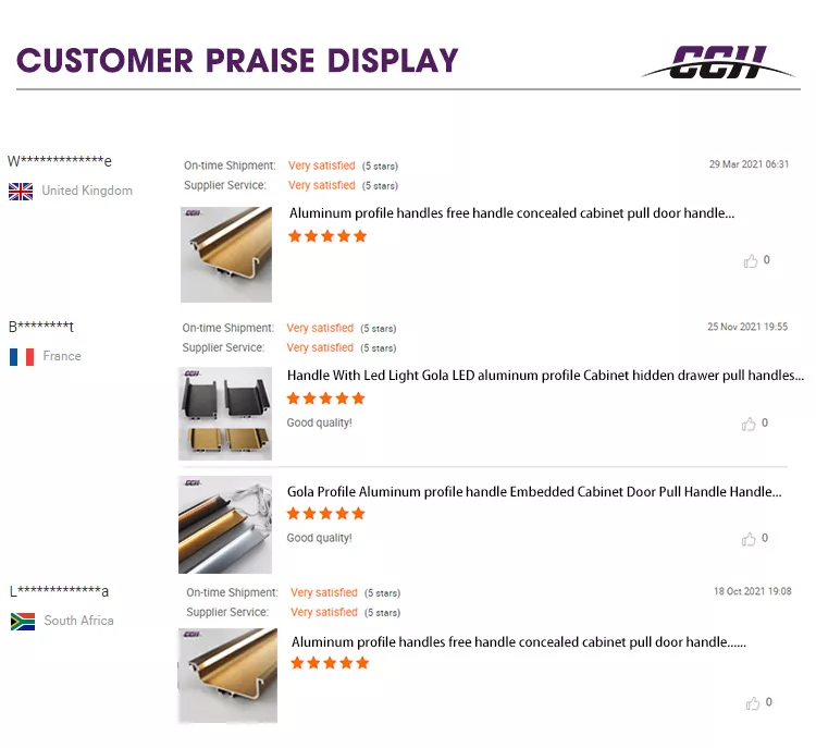 LED Gola handle profile带灯免拉手